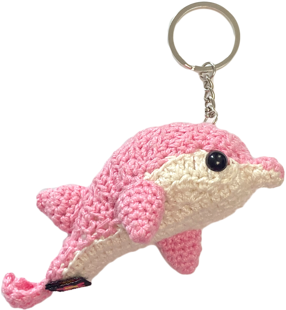 DOLPHIN KEYCHAIN- PINK – STAHL KNIT